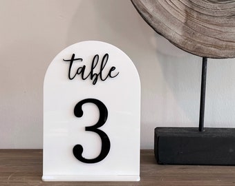 Acrylic Table Numbers - Etsy
