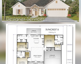 Townsend Plan 2204 Heated Square Feet - Etsy