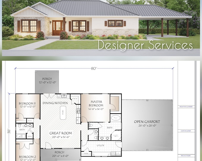 DesignerHomePlans - Etsy Canada