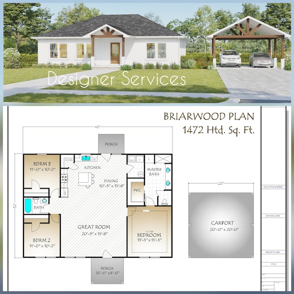 Tm Studio House Plans - Etsy