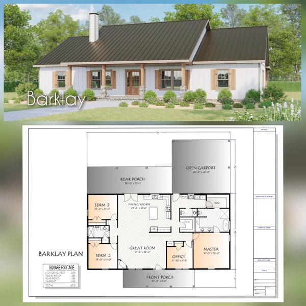 Thatcher House Plan, 2964 Square Feet - Etsy Canada