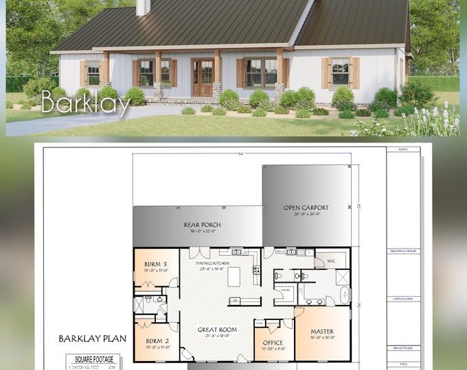 Pine Ridge House Plan, 2568 Square Feet - Etsy Canada