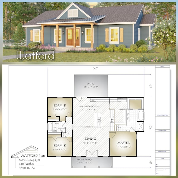 Thatcher House Plan, 2964 Square Feet - Etsy Canada