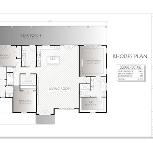 Rhodes House Plan - Etsy