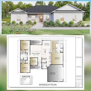 Willow Lane House Plan, 1665 Square Feet - Etsy
