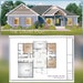Willow Lane House Plan, 1664 Square Feet, Gable Roof Option - Etsy