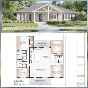 Landry House Plan, 2287 - Etsy