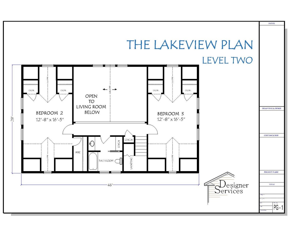 Lakeview House Plan, 2205 Square Feet - Etsy
