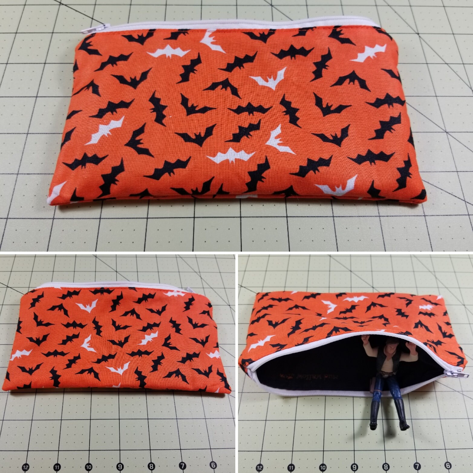 Small Spooky Bats Zipper Pouch Pencil Pouch Cosmetics Pouch - Etsy Canada