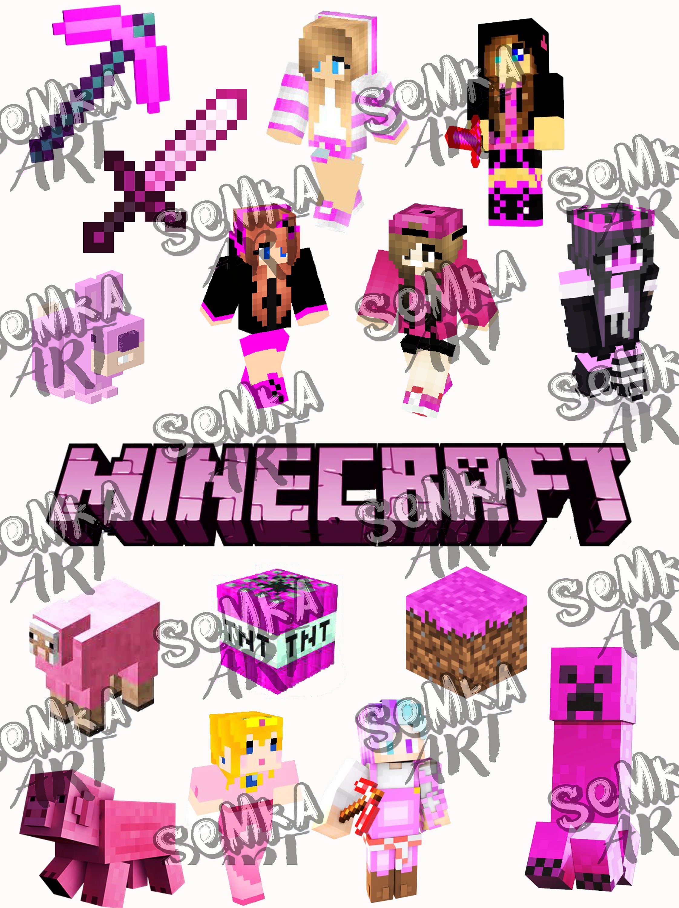 MINECRAFT - SET GIRL - Etsy