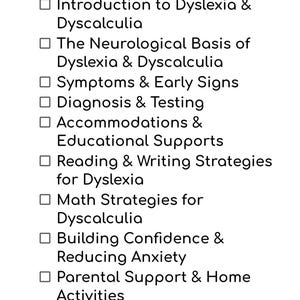 Dyslexia and Dyscalculia Guide for Parents and Children (187 Pages) - Etsy
