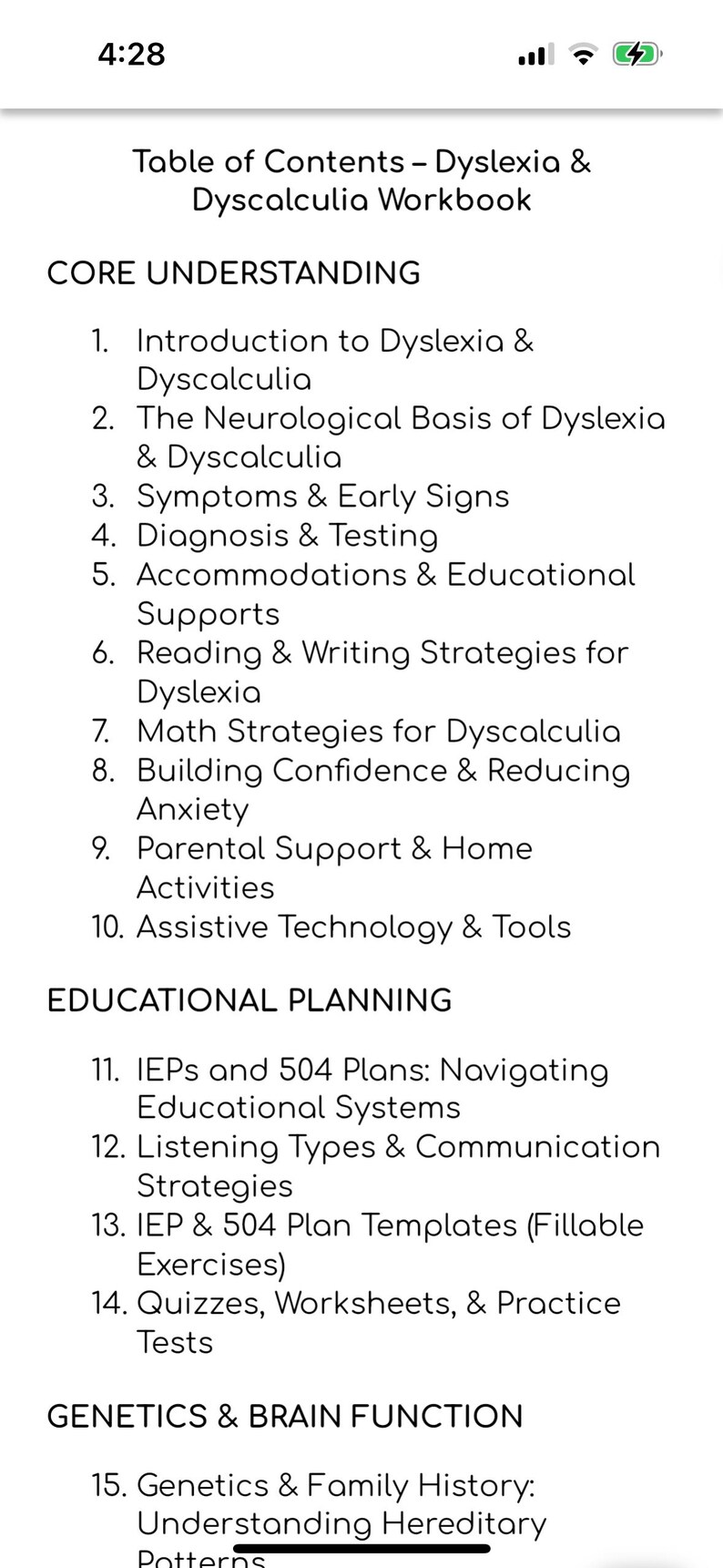 Dyslexia and Dyscalculia Workbook (171 Pages) - Etsy