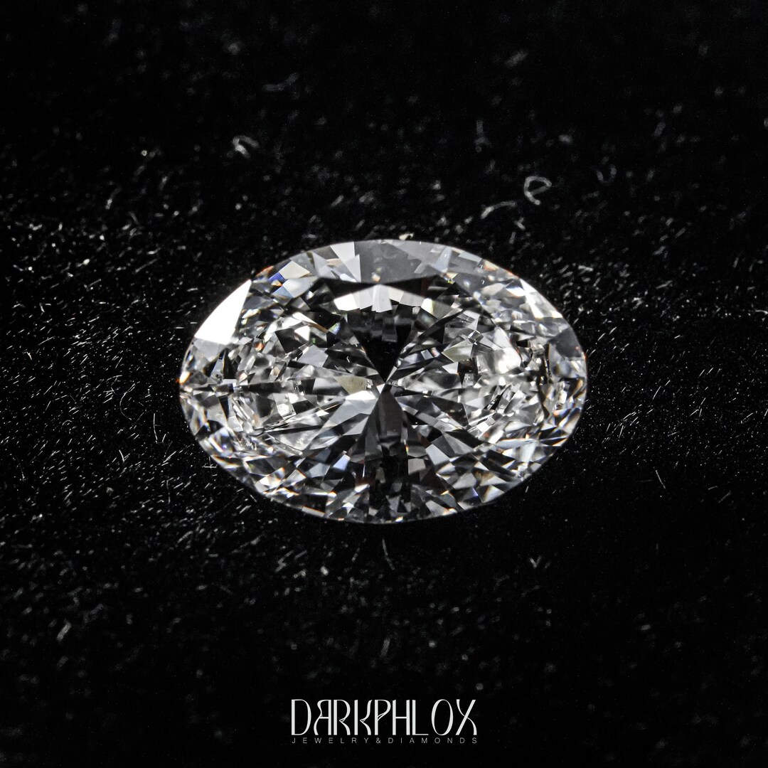 Certified Cvd Lab Grown Oval Diamond / Hpht VS-VVS Synthetic - Etsy