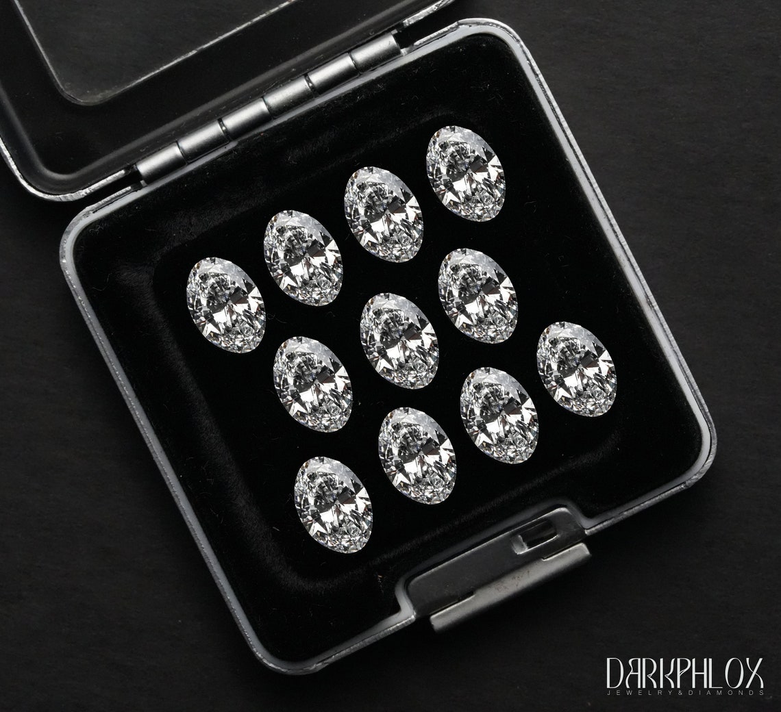 Certified Cvd Lab Grown Oval Diamond / Hpht VS-VVS Synthetic - Etsy