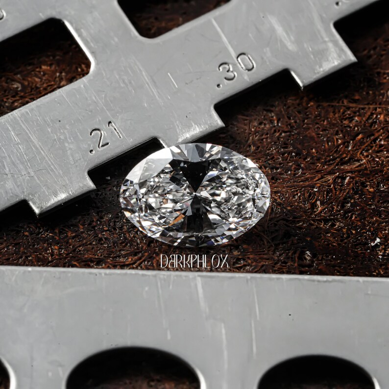 Certified Cvd Lab Grown Oval Diamond / Hpht VS-VVS Synthetic - Etsy