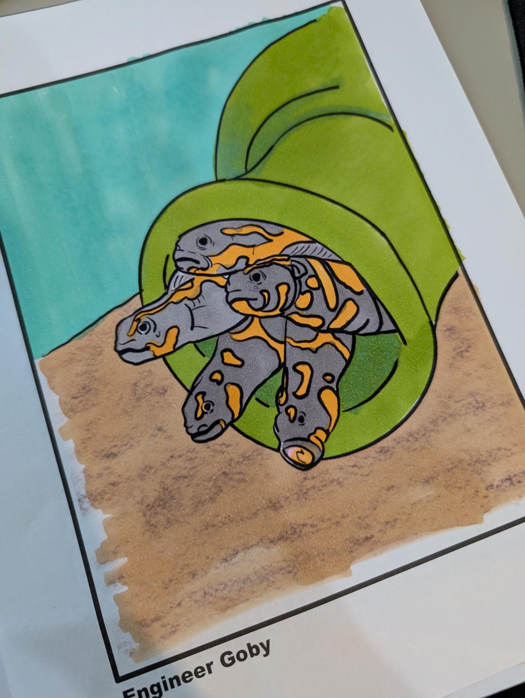 Engineer Goby Printable Coloring Sheet - Etsy