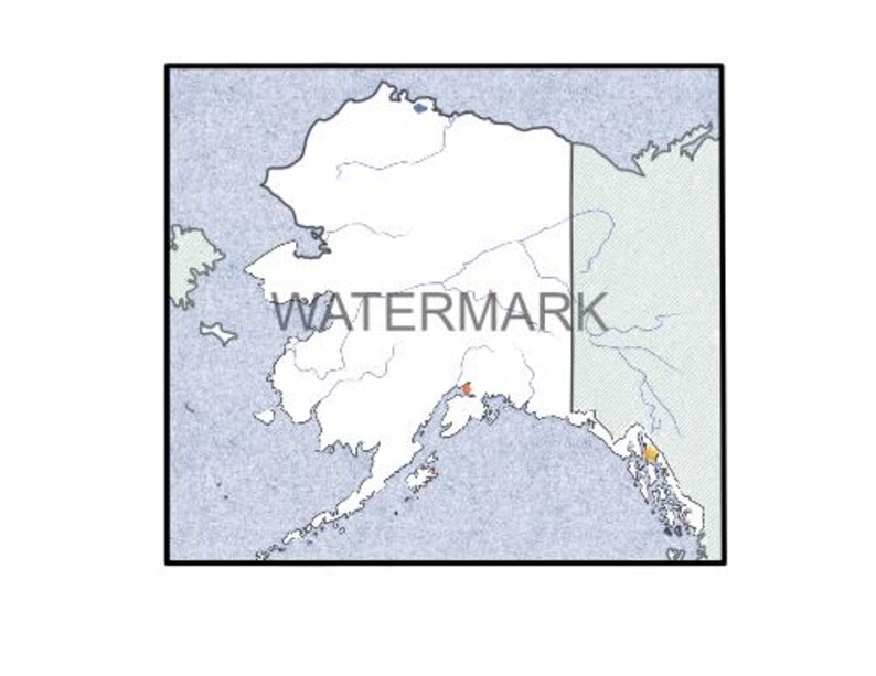 Alaska Printable Fill-in Map - Etsy