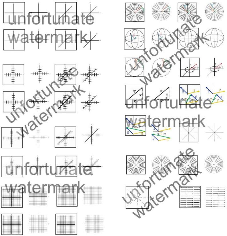 Coordinate System & Vector Clip Art - Etsy