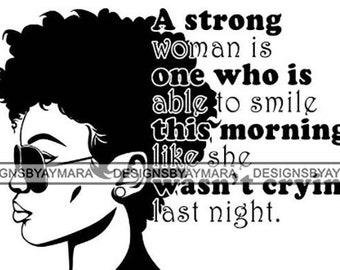 Afro Woman Svg Nubian Queen Diva Afro Hair Beautiful African American ...