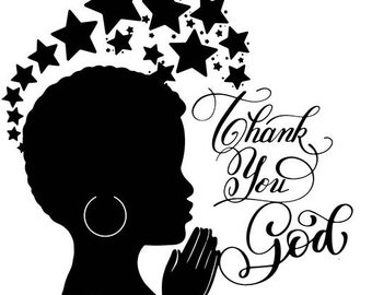 Praying woman svg | Etsy