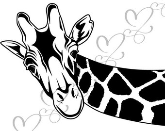 Giraffe head svg | Etsy