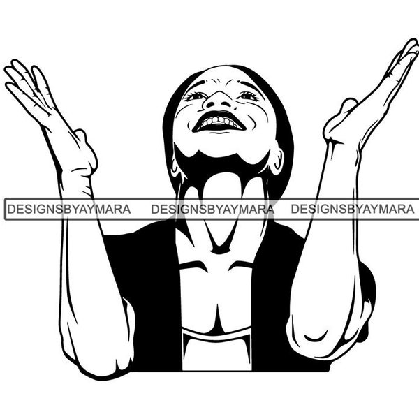 Praise and Worship Clipart - Etsy