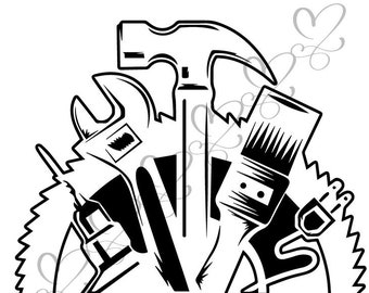 Saw and hammer | Etsy