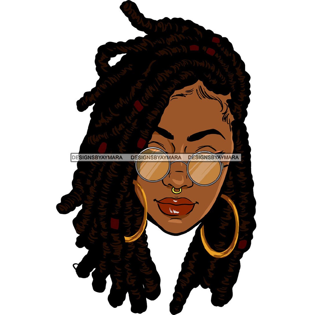 Blessed Afro Woman Dreadlocks Glamour Queen Ebony Nubian Melanin ...