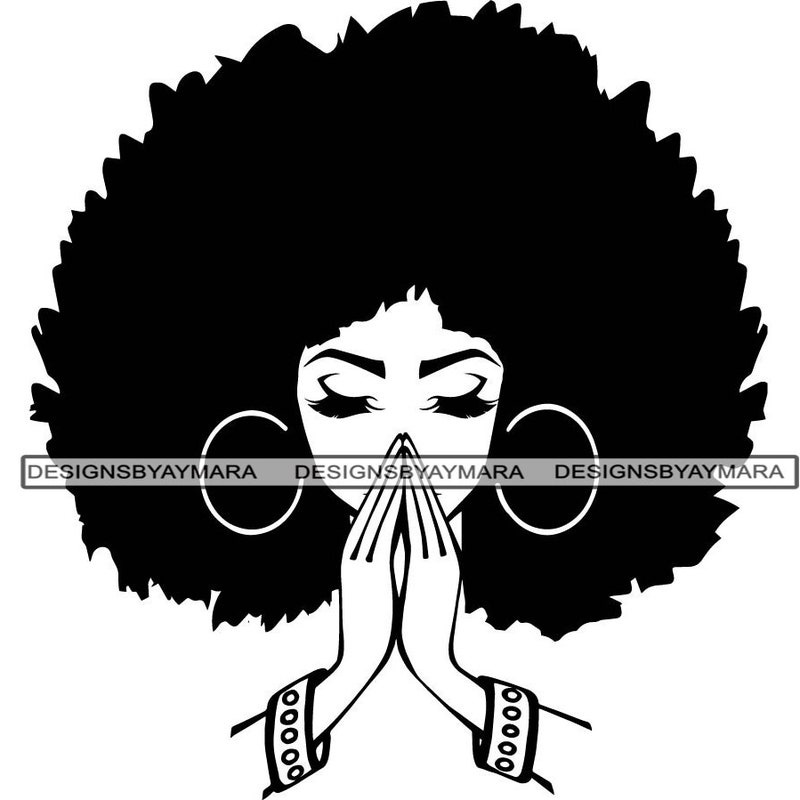 Black Praying Queen Svg - Etsy