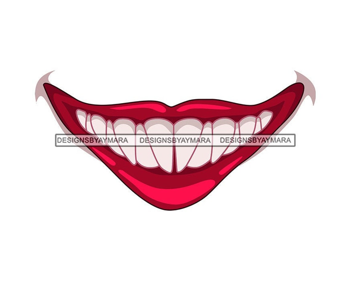 Funny Scary Face Comic Cute Designs for Mask Lips Bizarre - Etsy