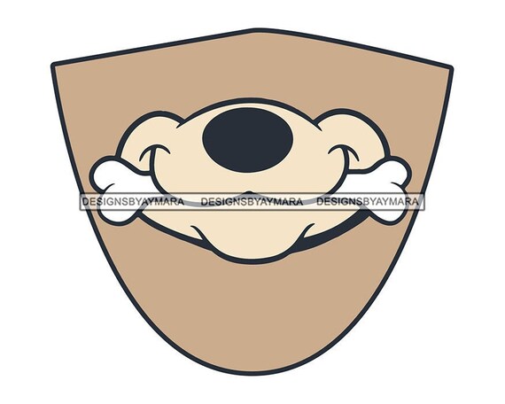 Funny Half Face Comic Cute Designs for Mask Unique Bizarre | Etsy