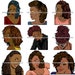Bundle 20 Sister-locks Hairstyle SVG Nubian Queen Melanin - Etsy