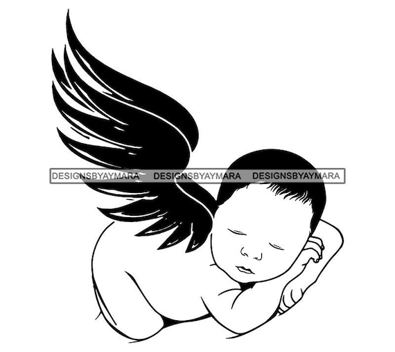 Newborn Baby Boy Angel Sleeping Infant Cute Innocence New Life - Etsy