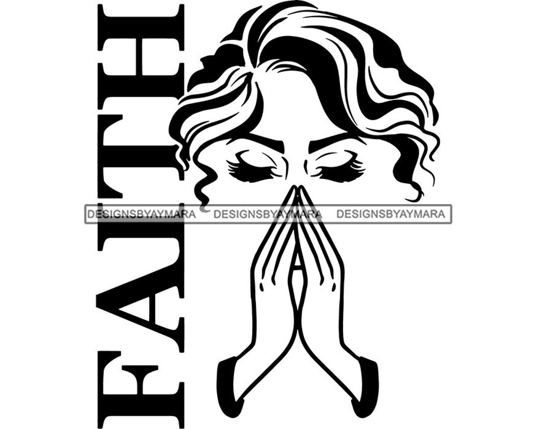 Woman Praying Prayers Faith Queen Diva Melanin Popping Thank You God ...