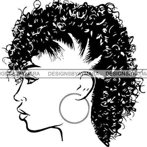 Afro Woman SVG Dreads Nubian Princess Queen Hair Beautiful | Etsy