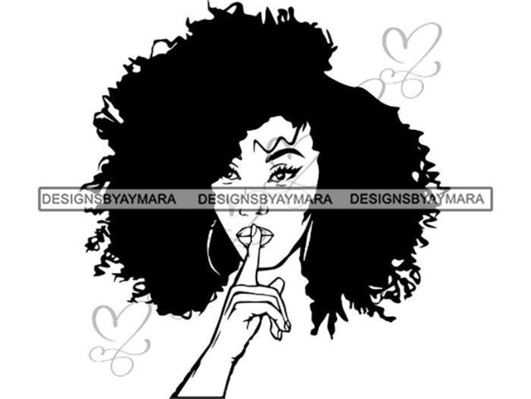 Afro Woman Svg Princess Queen Nubian Black Lady Beautiful African ...