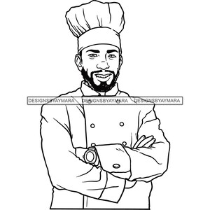 Male Chef Man Kitchen Culinary Cooking Cook Cuisine Gourmet Uniform ...
