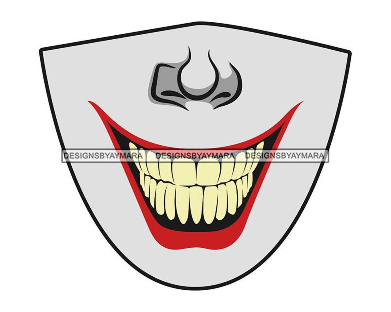 Funny Half Face Comic Cute Designs for Mask Unique Bizarre - Etsy