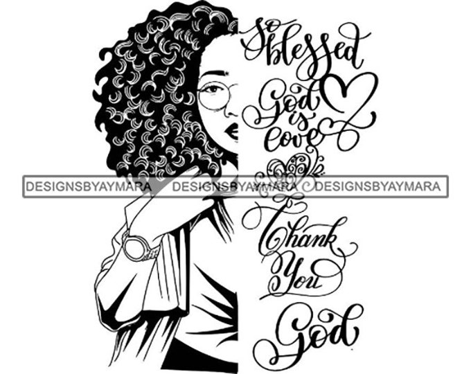 Afro Woman Svg Princess Queen Afro Hair Beautiful African - Etsy