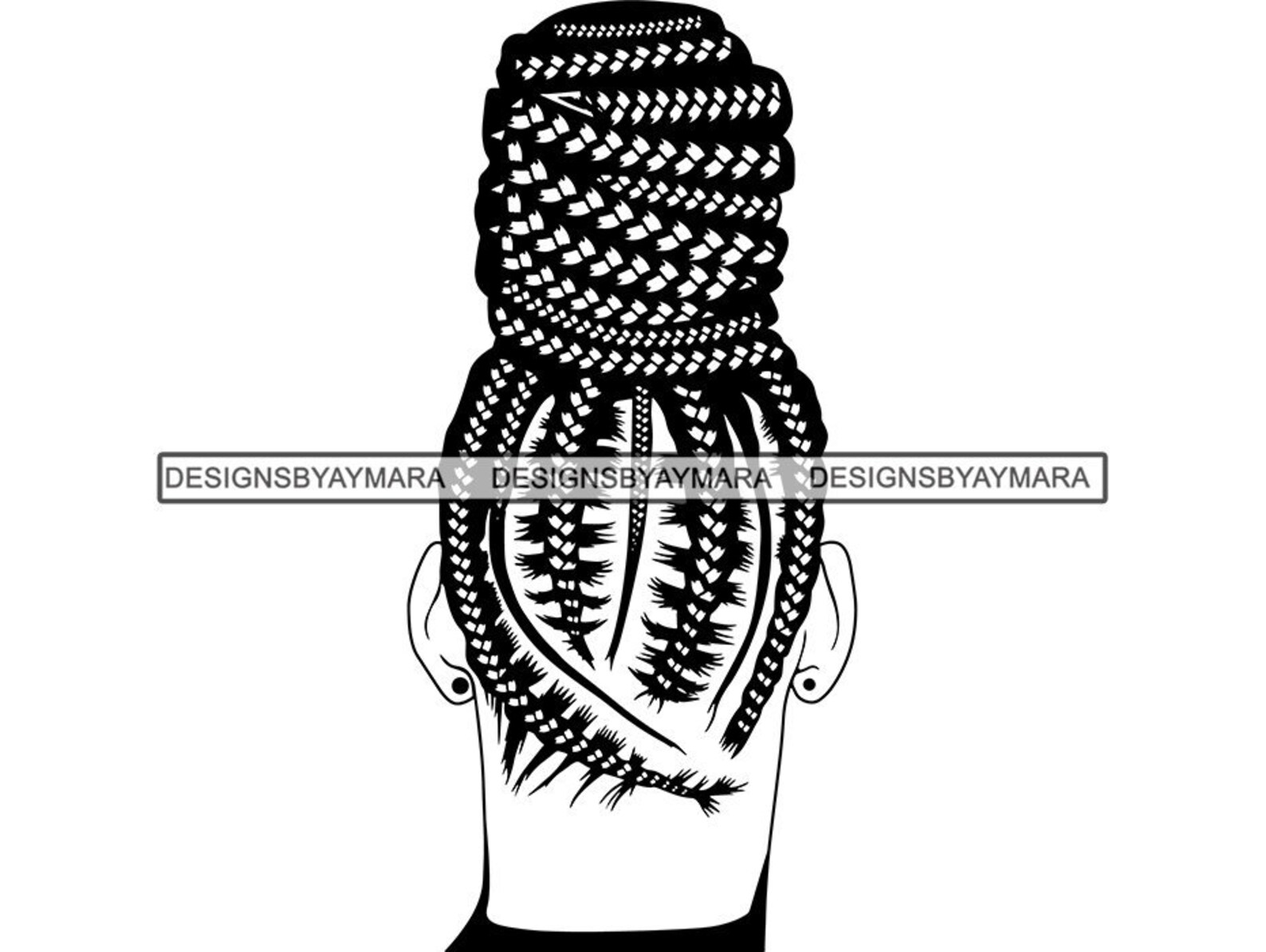 Afro Woman Svg Braid Dread Hair Queen Diva Beautiful African | Etsy