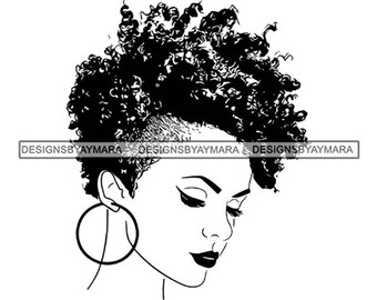 Afro Woman Mohawk Hairstyle Nubian Queen Natural Hair African - Etsy