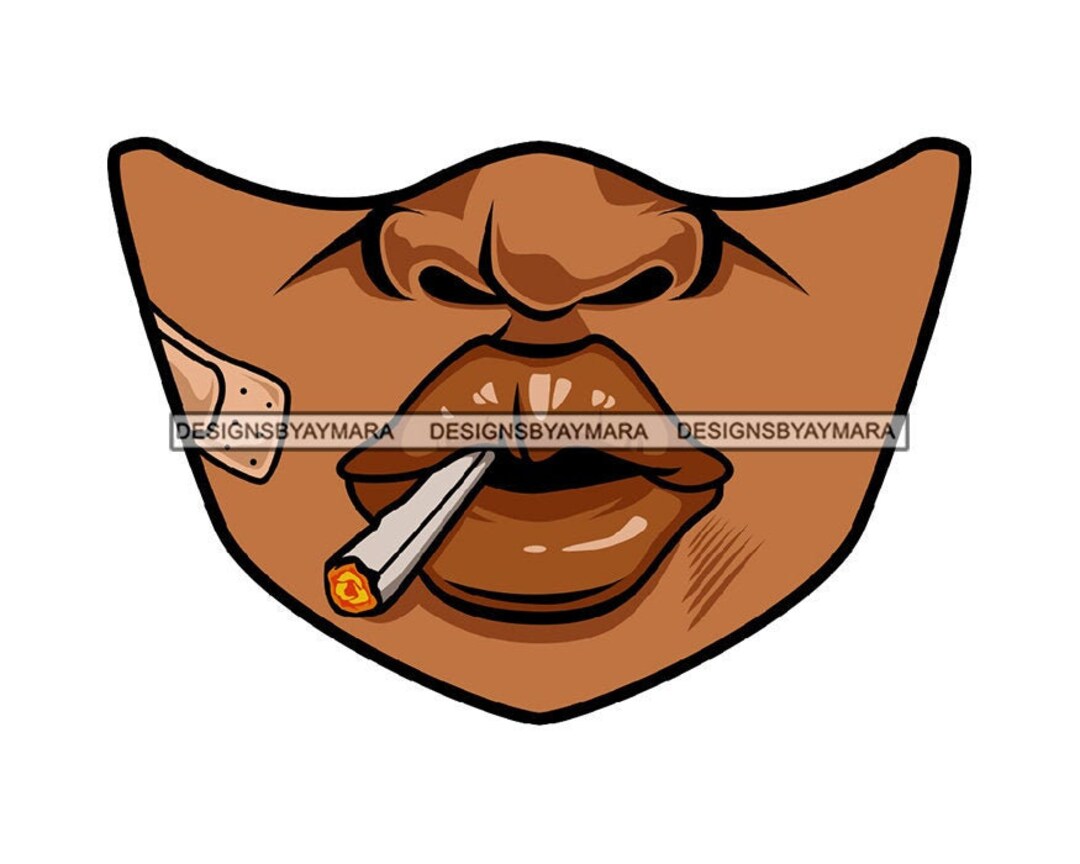 Funny Half Face Comic Cute Designs for Mask Unique Bizarre Expression ...