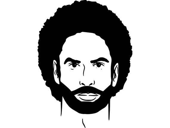 Black Man Beard Afro Male Handsome African American Sexy | Etsy