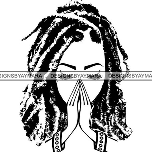 Afro Woman SVG Dreads Nubian Princess Queen Hair Beautiful | Etsy