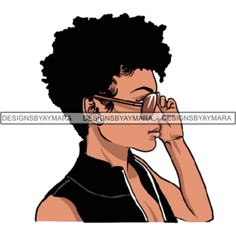 Afro Woman Svg Diva Afro Hair Beautiful African American Etsy