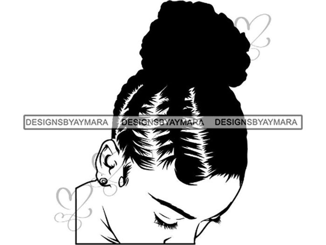 Afro Woman Svg Nubian Queen Diva Braid Hair Beautiful African - Etsy