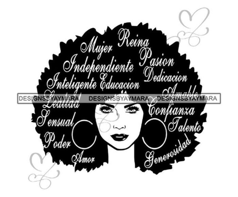 Mujer Reina Nubian Princess Queen Afro Hair Beautiful African | Etsy