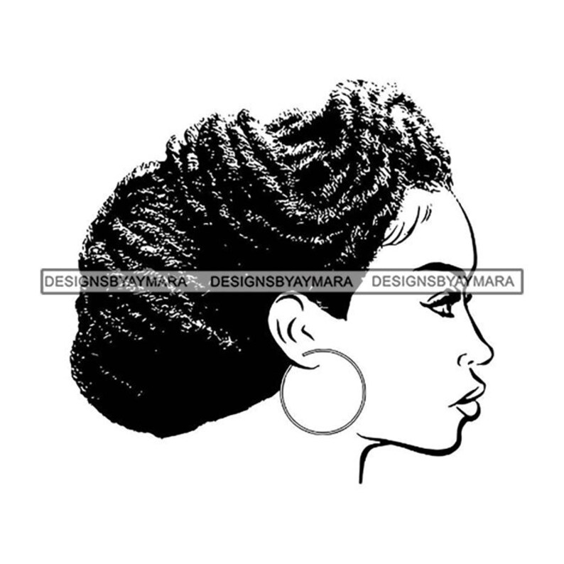 Afro Woman SVG Dreads Nubian Princess Queen Hair Beautiful | Etsy