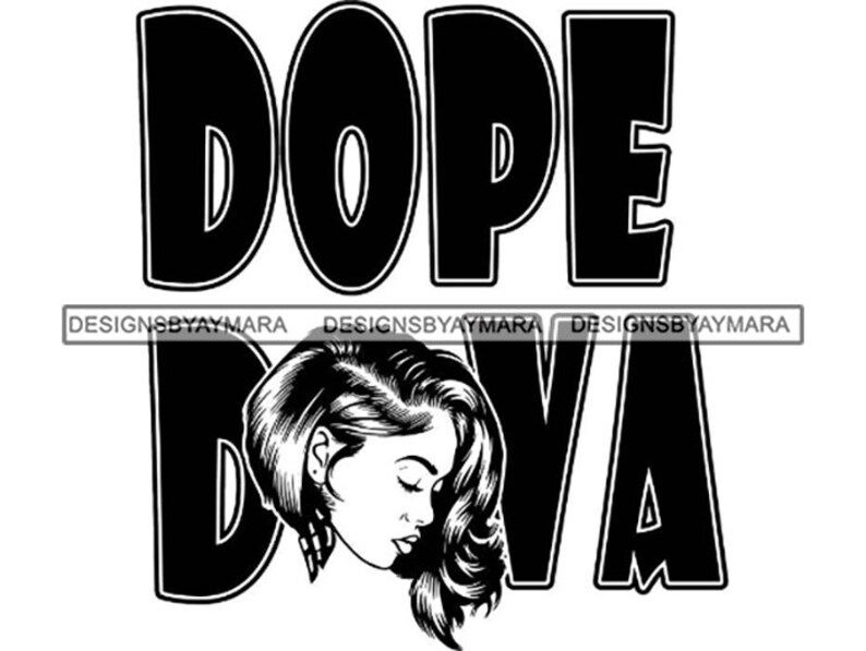Afro Woman Svg Queen Dope Diva Vibes Afro Beautiful African Etsy