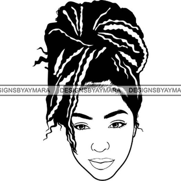 African American Woman Svg - Etsy